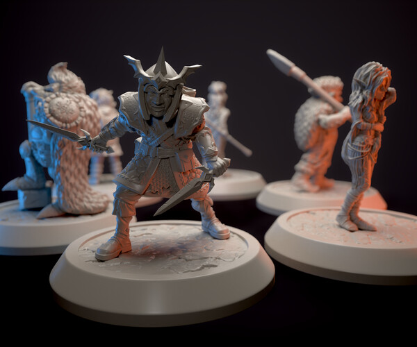 ArtStation - Nimble People miniature series | Resources