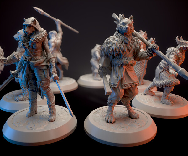 ArtStation - Beastfolk miniature series | Resources