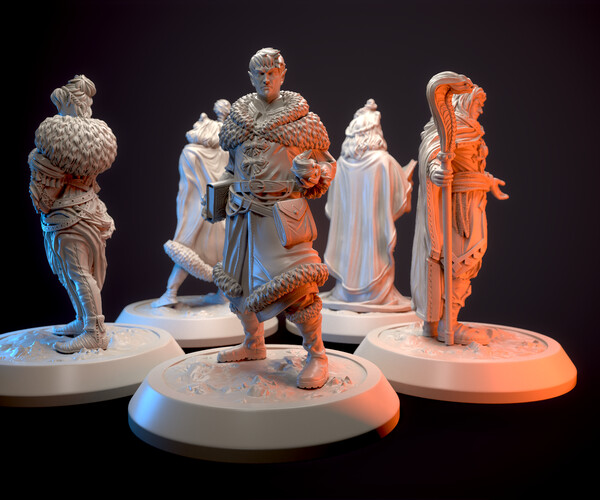 ArtStation - Wild Mages miniature series | Resources