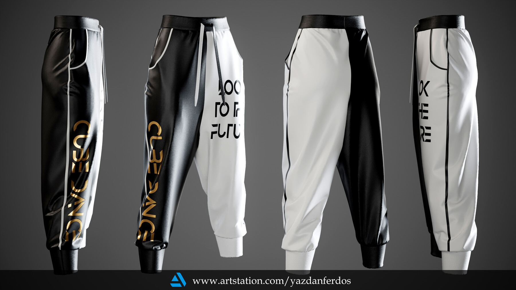 ArtStation - 6 Female Street Pants MD/Clo3D Projects + OBJ Files ...