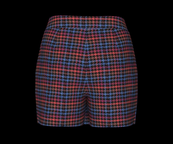 ArtStation - 3D PLAID PATTERNED MINI SKORT | Resources
