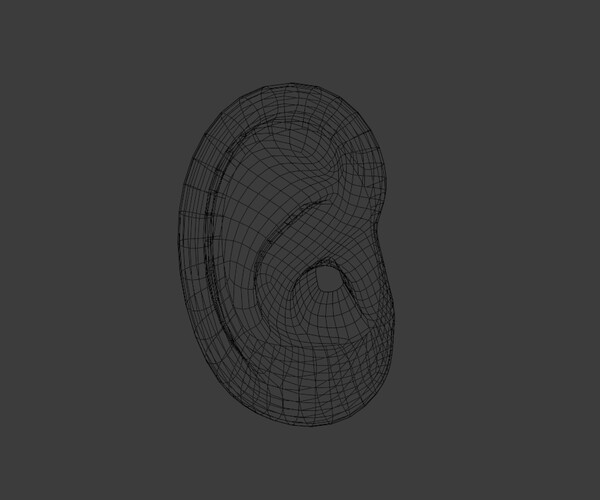 ArtStation - EAR LOW POLY GAME READY 3D MODEL | Game Assets