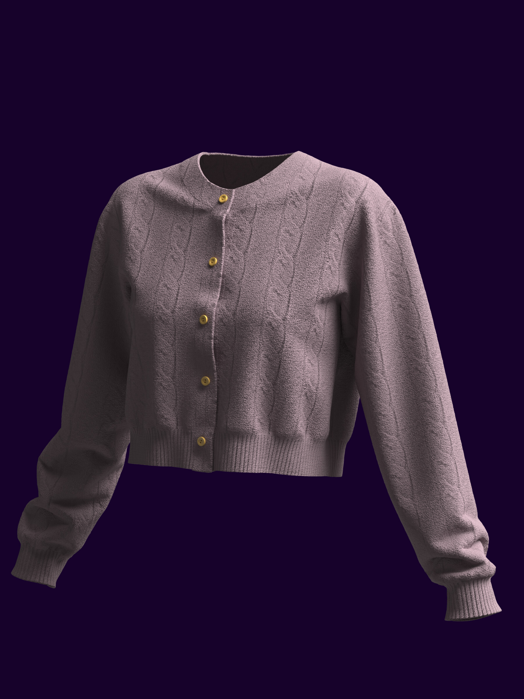 ArtStation - 3D WOMAN KNITWEAR CARDIGAN | Resources