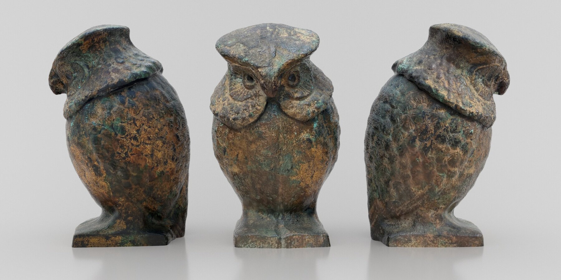 ArtStation - Owl Statue Metal | Resources