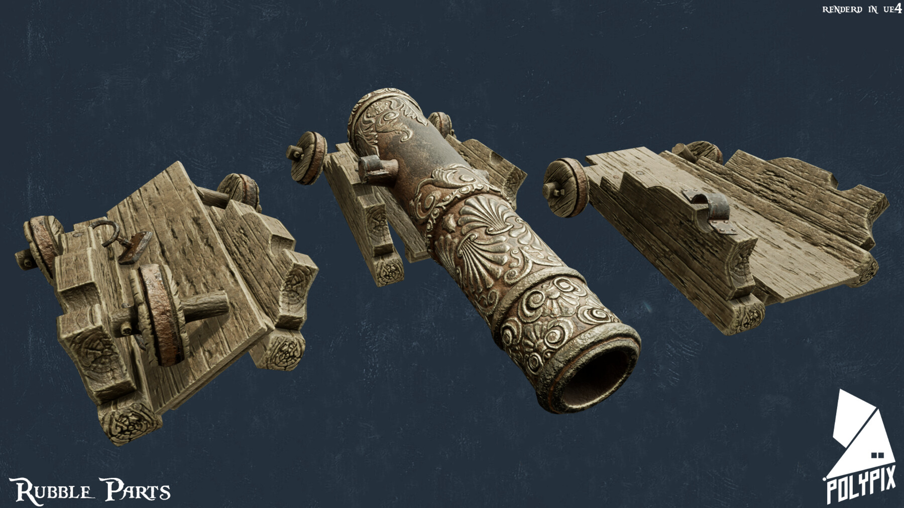 ArtStation - Pirate Props VOL 1 Unreal Engine 5 Asset Pack | Game Assets