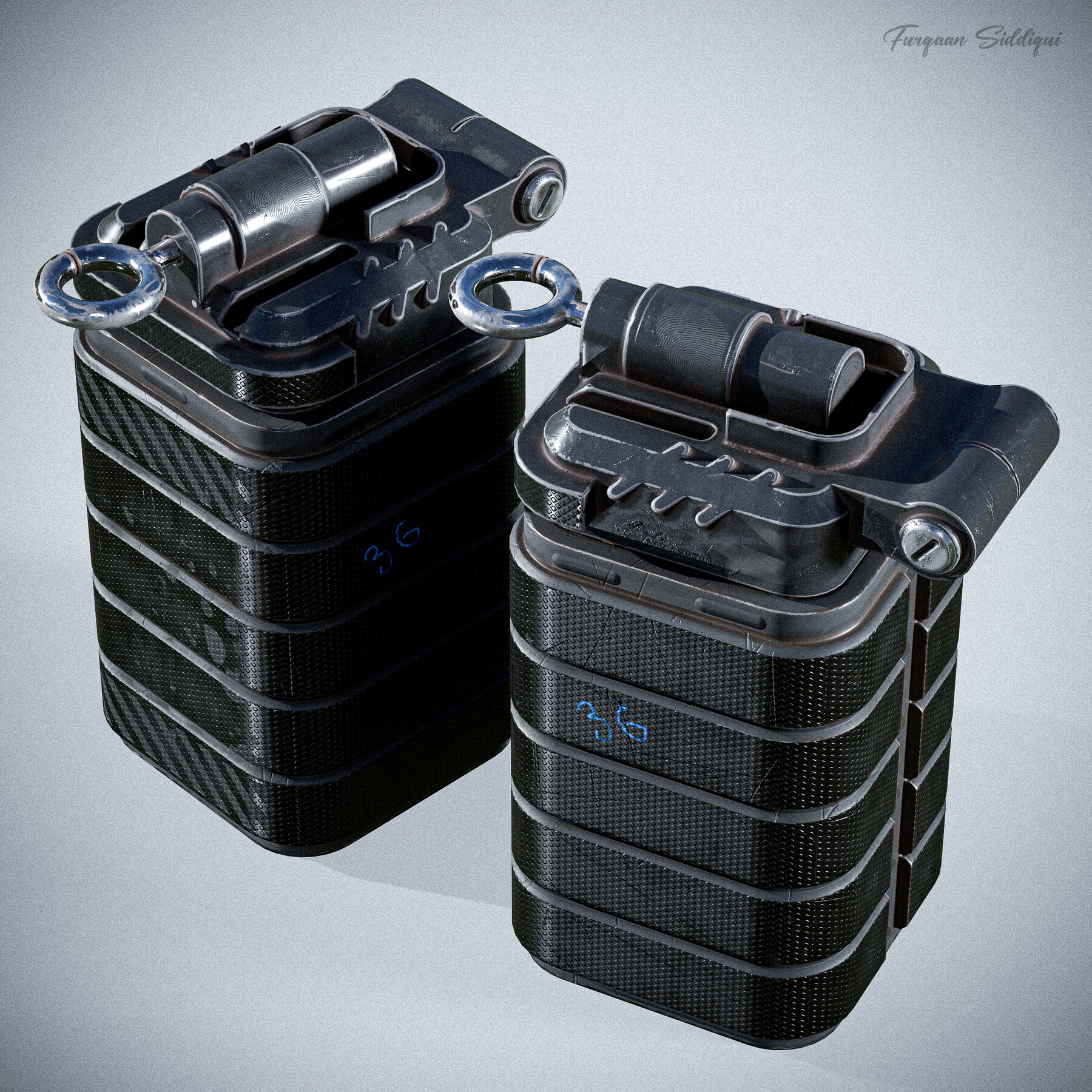 ArtStation - Sci-fi Heavy Frag Grenade | Game Assets