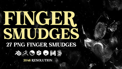 ArtStation - Finger Smudges: Alphas / Textures | Brushes