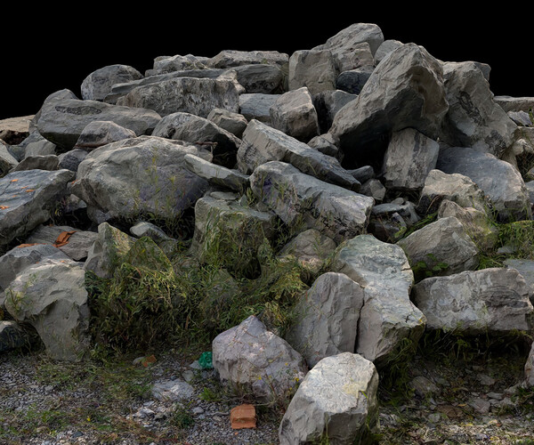 ArtStation - Gravel Rock Pile 02 | Resources