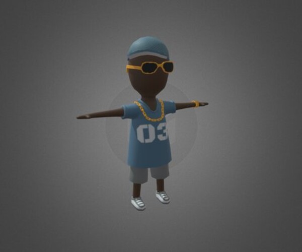 ArtStation - Afroamerican Stickman - 3D Hypercasual | Game Assets