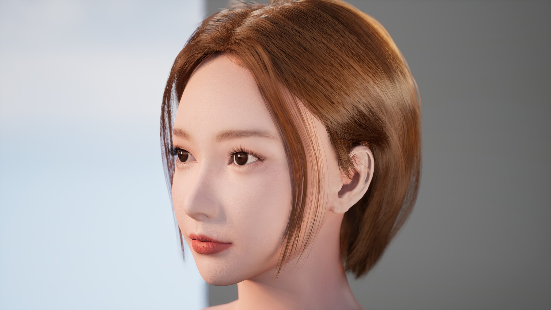 ArtStation - YUJIN-Young short haired girl--Metahuman/Unreal engine 5 ...