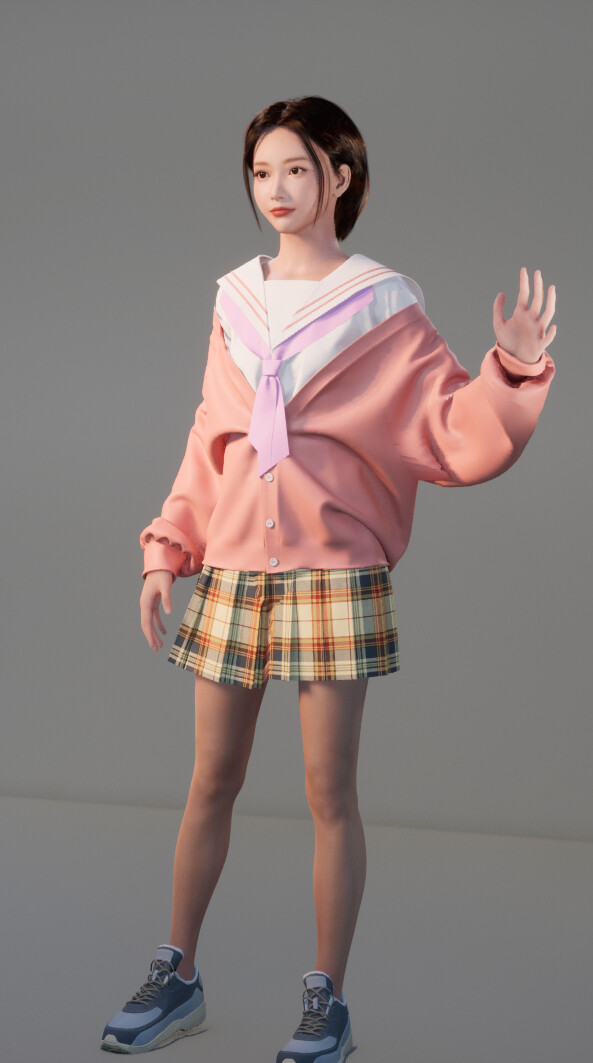 ArtStation - YUJIN-Young short haired girl--Metahuman/Unreal engine 5 ...