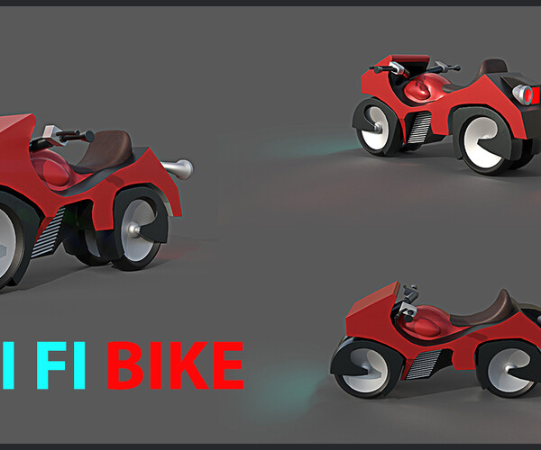 ArtStation - Sci-fi Bike Game Ready 8 | Game Assets