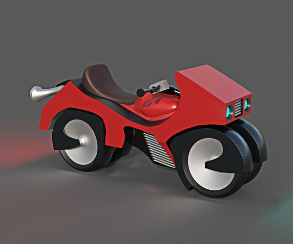 ArtStation - Sci-fi Bike Game Ready 8 | Game Assets
