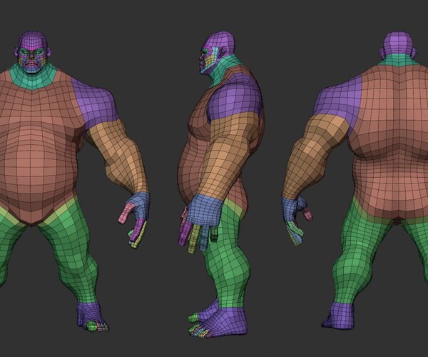 ArtStation - Stylized Heavy Lowpoly Basemesh | Resources