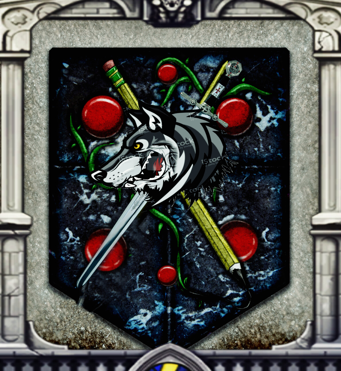 ArtStation - Hogwood Wolves Crest Illustration | Artworks