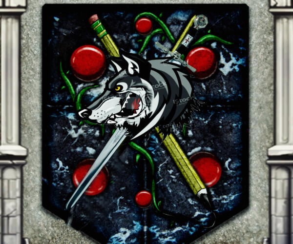 ArtStation - Hogwood Wolves Crest Illustration | Artworks