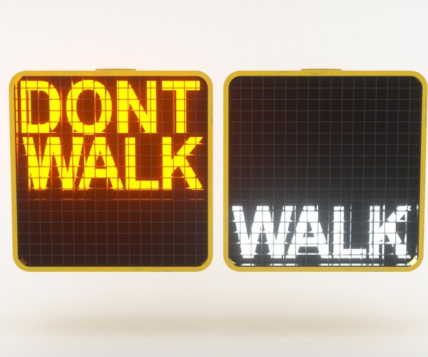 ArtStation - Walk Traffic Sign | Resources