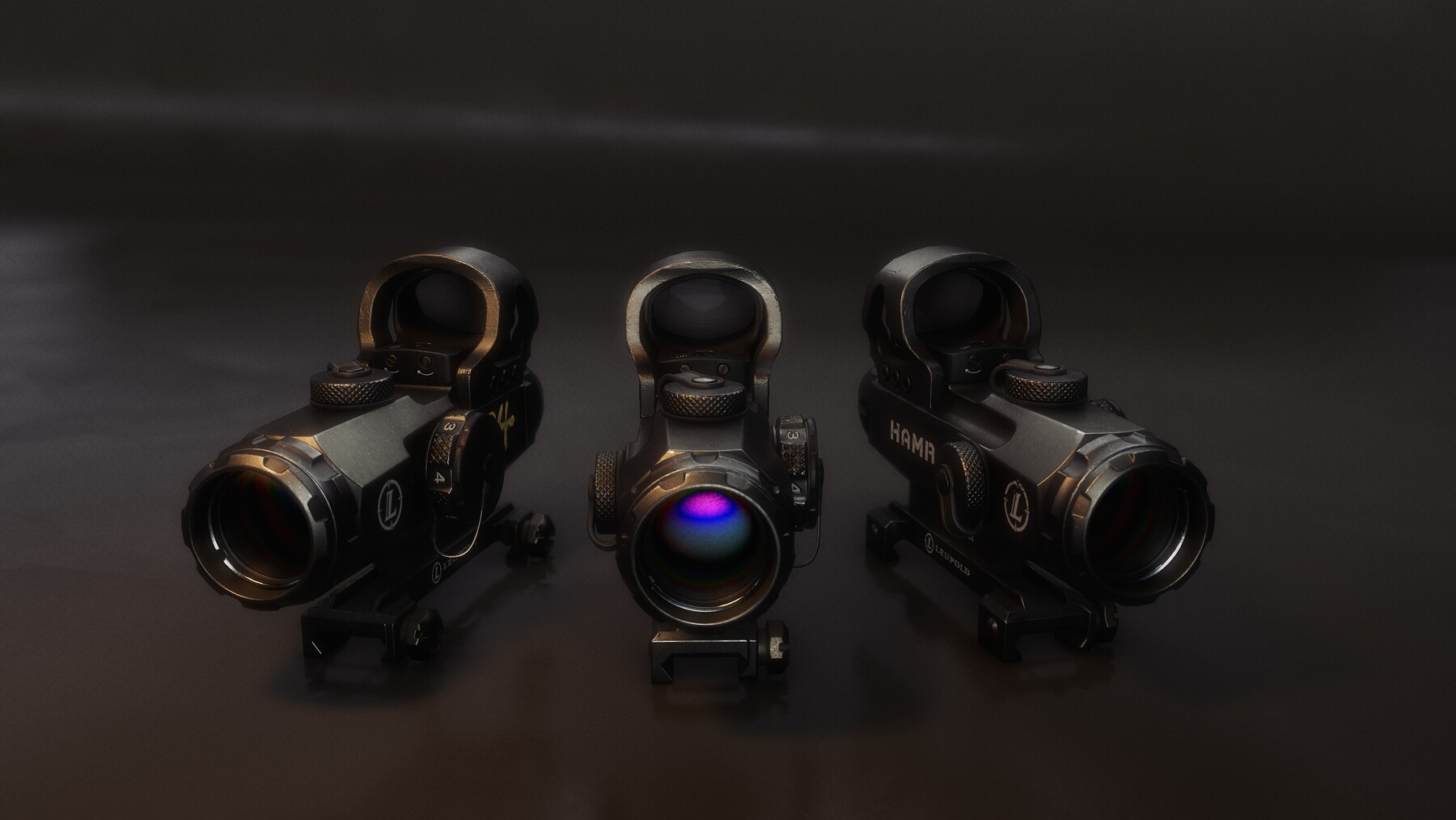 ArtStation - HAMR x4 24MM Rifle Scope | Game Assets