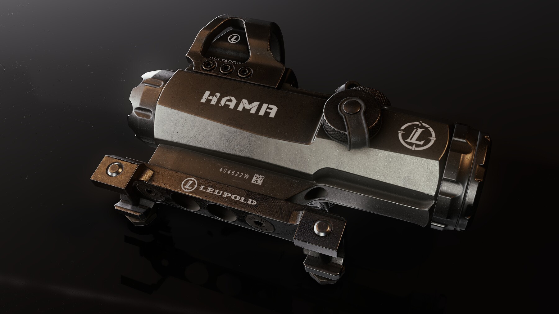 ArtStation - HAMR x4 24MM Rifle Scope | Game Assets