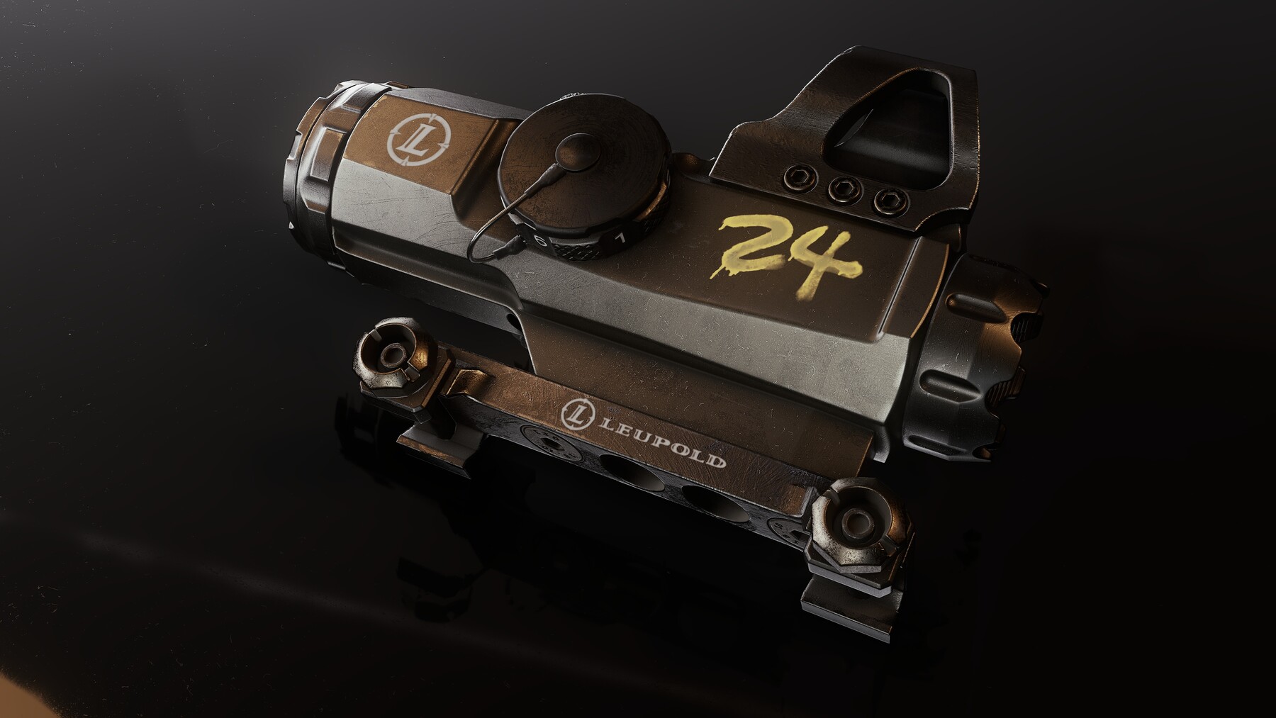 ArtStation - HAMR x4 24MM Rifle Scope | Game Assets