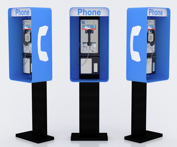 ArtStation - American Freestanding Pacbell Payphone | Resources