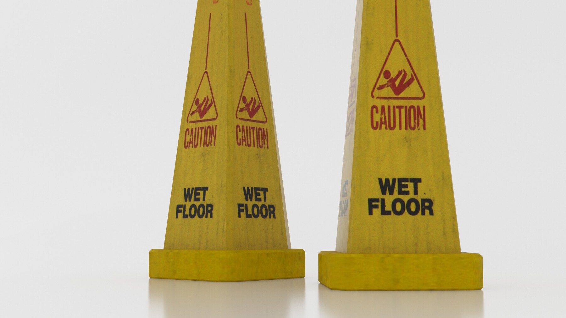ArtStation - Yellow Wet Floor Sign | Resources