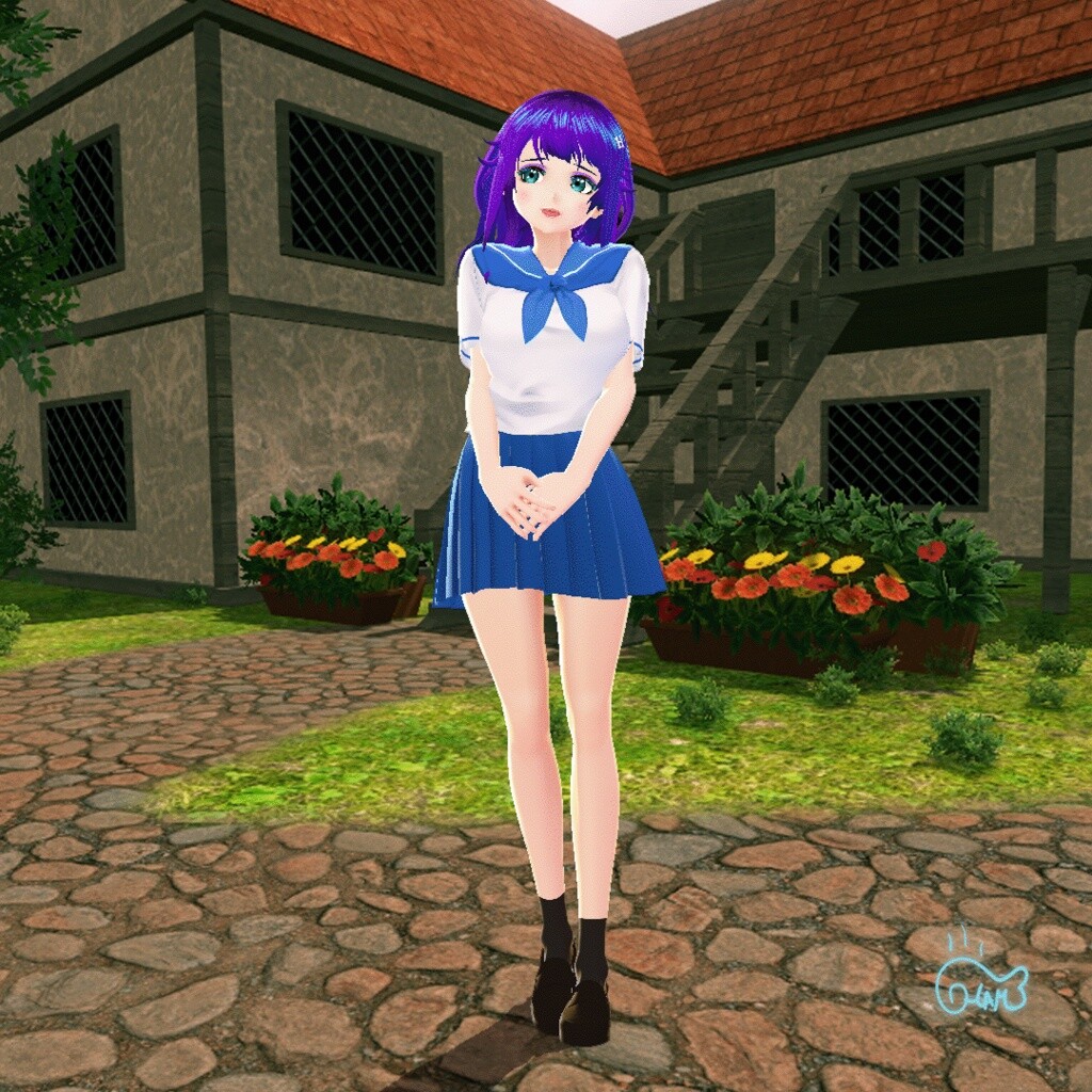 ArtStation - [Vroid] Japanese School Uniform | Resources