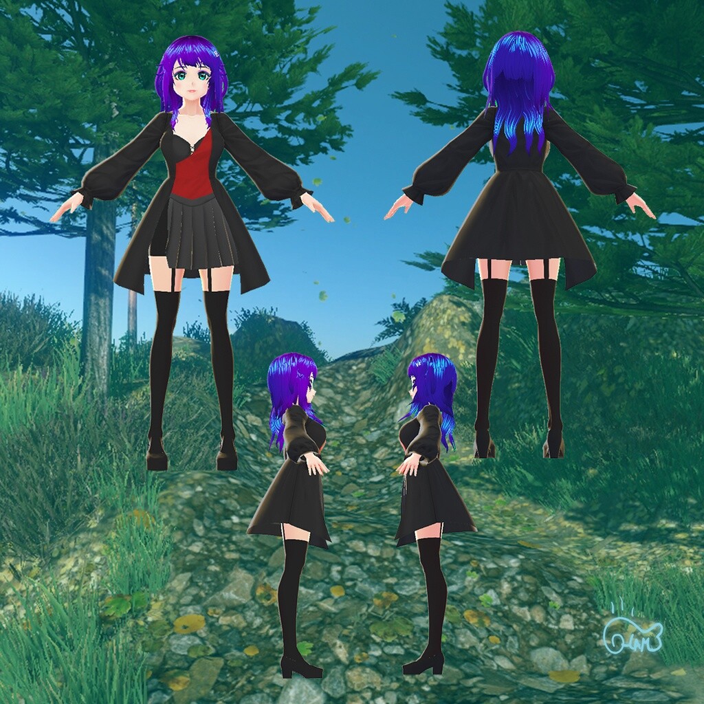 ArtStation - [Vroid] Simply Gothic | Resources