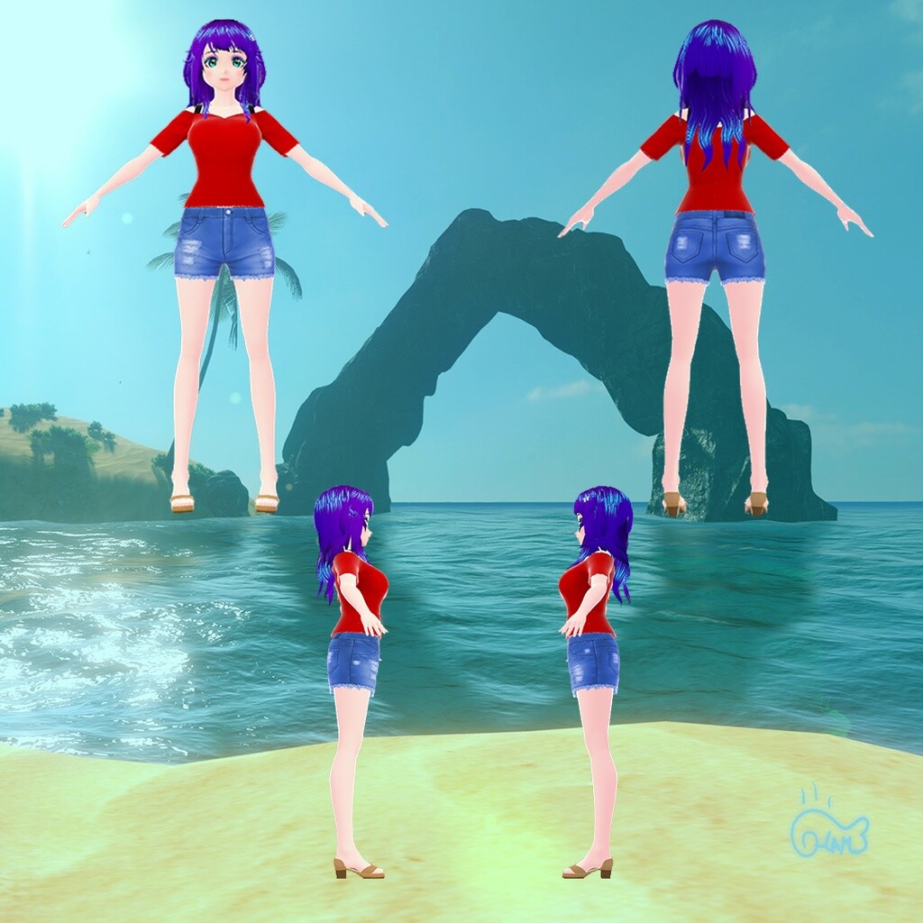 ArtStation - [Vroid] Summer Clothing | Resources
