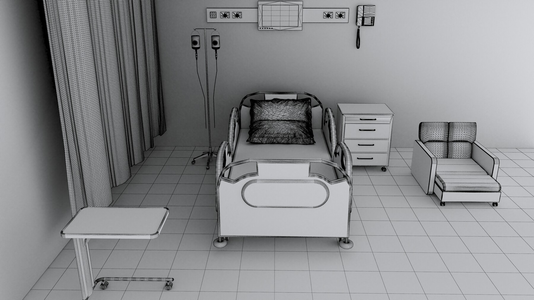 ArtStation - Hospital Room 6 - 4K | Resources