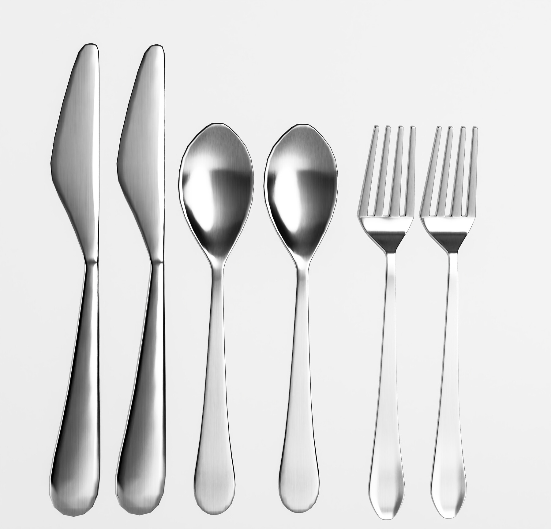 ArtStation - Cutlery set 3d models | Resources