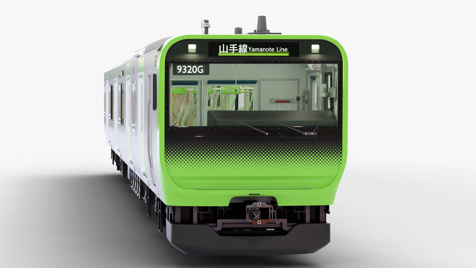 ArtStation - Rigged Train Japanese Locomotive Detailed Interior & Exterior Yamanote Line E235 ...