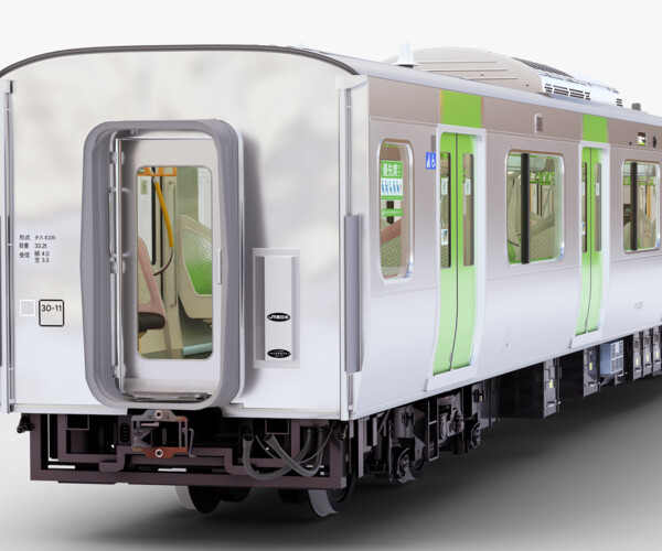 ArtStation - Rigged Train Japanese Locomotive Detailed Interior & Exterior Yamanote Line E235 ...