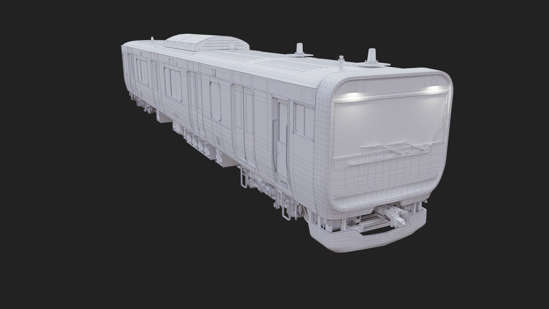 ArtStation - Rigged Train Japanese Locomotive Detailed Interior & Exterior Yamanote Line E235 ...