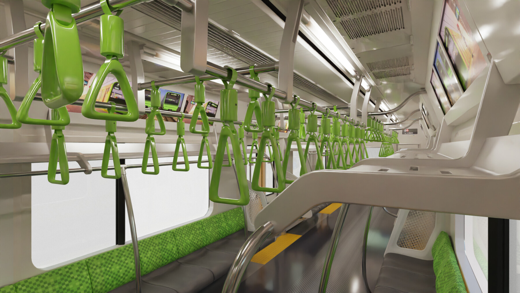 ArtStation - Rigged Train Japanese Locomotive Detailed Interior ...