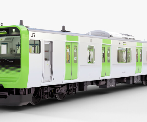 ArtStation - Rigged Train Japanese Locomotive Detailed Interior & Exterior Yamanote Line E235 ...