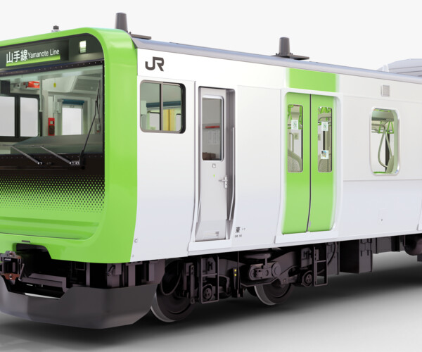 ArtStation - Rigged Train Japanese Locomotive Detailed Interior ...