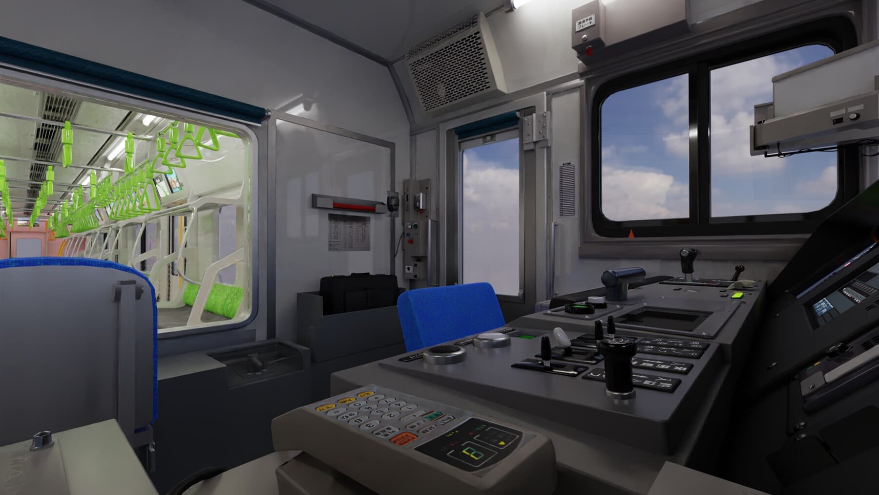 ArtStation - Rigged Train Japanese Locomotive Detailed Interior & Exterior Yamanote Line E235 ...