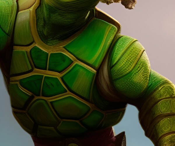ArtStation - Turtle Warrior 6800 jpg pack wombo art | Artworks