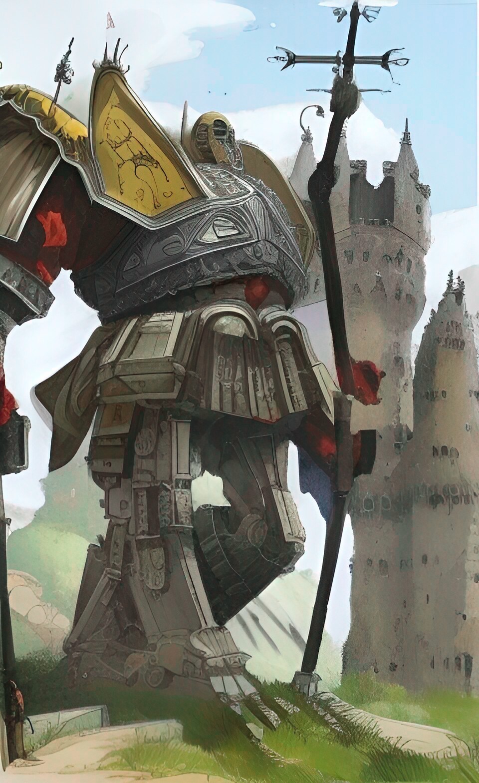 ArtStation - Big medieval mech 8000 jpg pack wombo art | Artworks