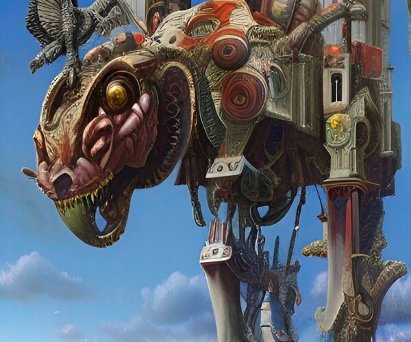 ArtStation - Big medieval mech 8000 jpg pack wombo art | Artworks