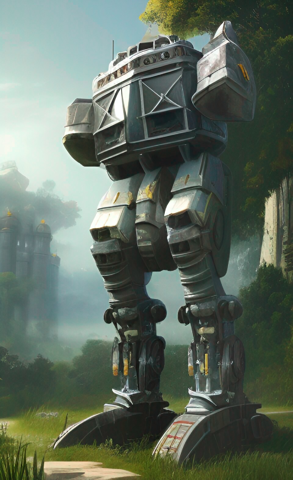 ArtStation - Big medieval mech 8000 jpg pack wombo art | Artworks
