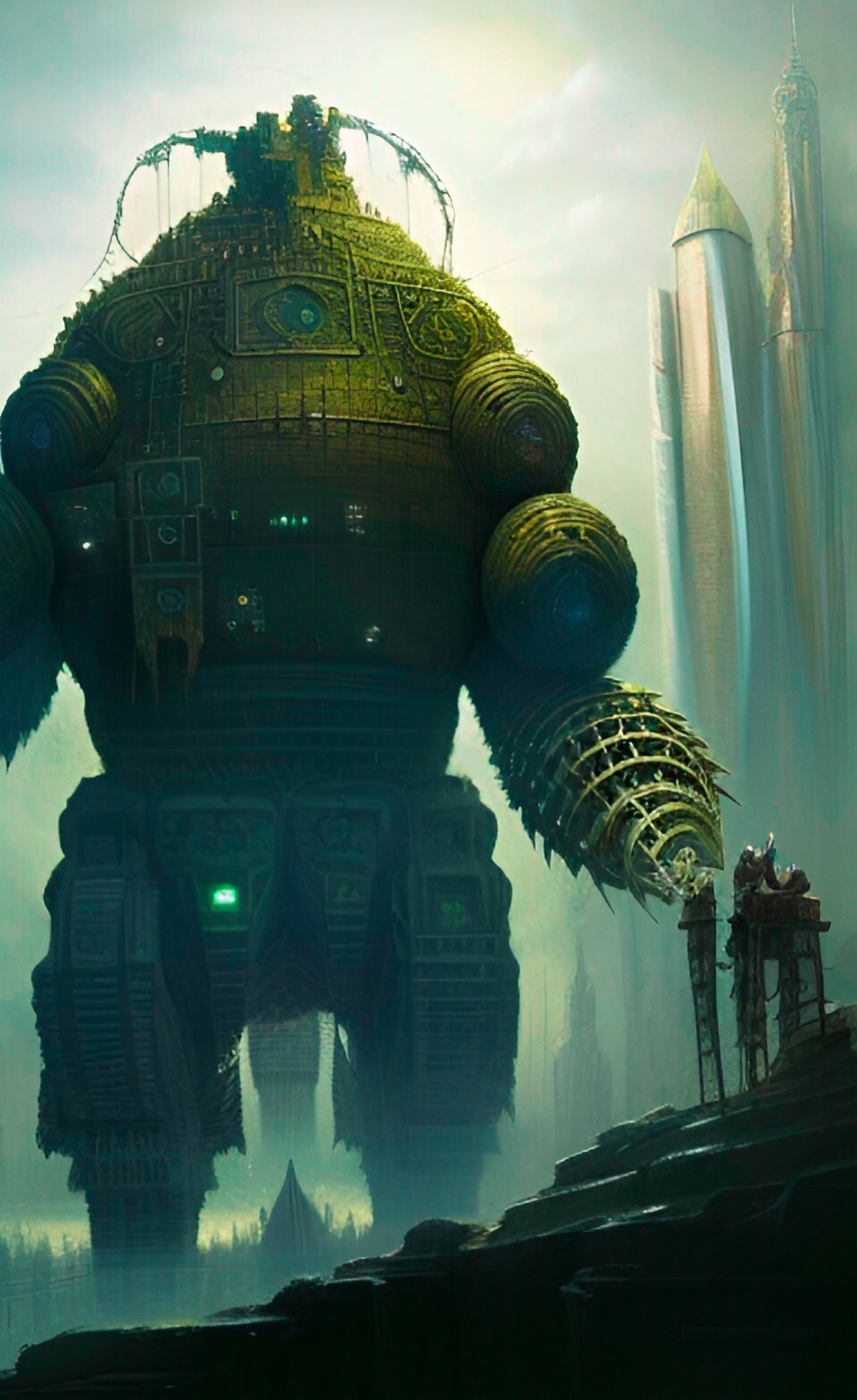 ArtStation - Massive biomechanical golem 10900 jpg pack wombo art | Artworks
