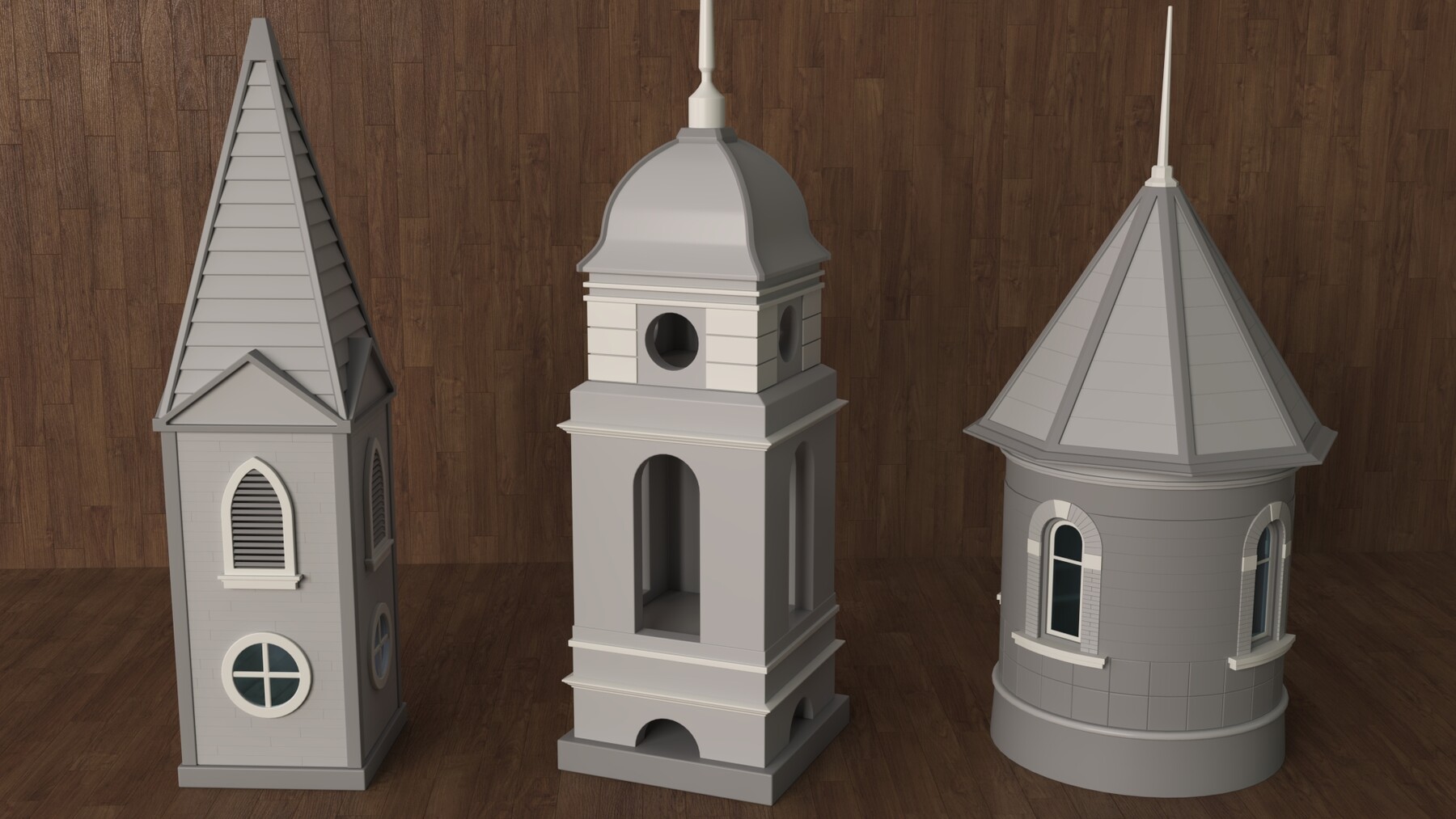 ArtStation - Building Towers Collection 1 - 20 pieces | Game Assets