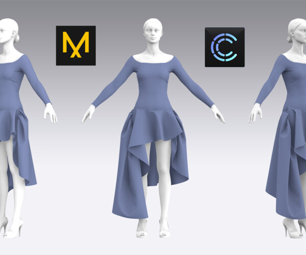 ArtStation - Dress Outfits MD CLO 3D ZPRJ ZPAC project files 3D model ...