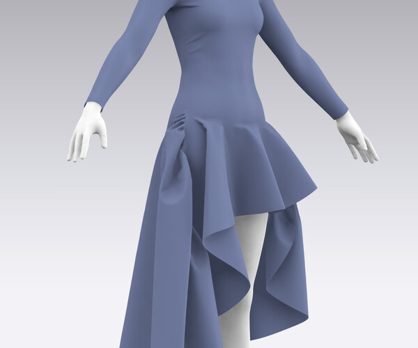 ArtStation - Dress Outfits MD CLO 3D ZPRJ ZPAC project files 3D model ...