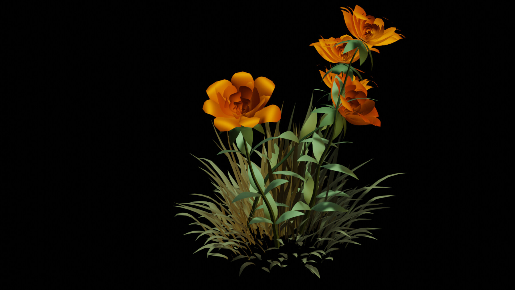 ArtStation - FLOWERS PLANT LOW POLY GAME READY 3D MODEL | Game Assets