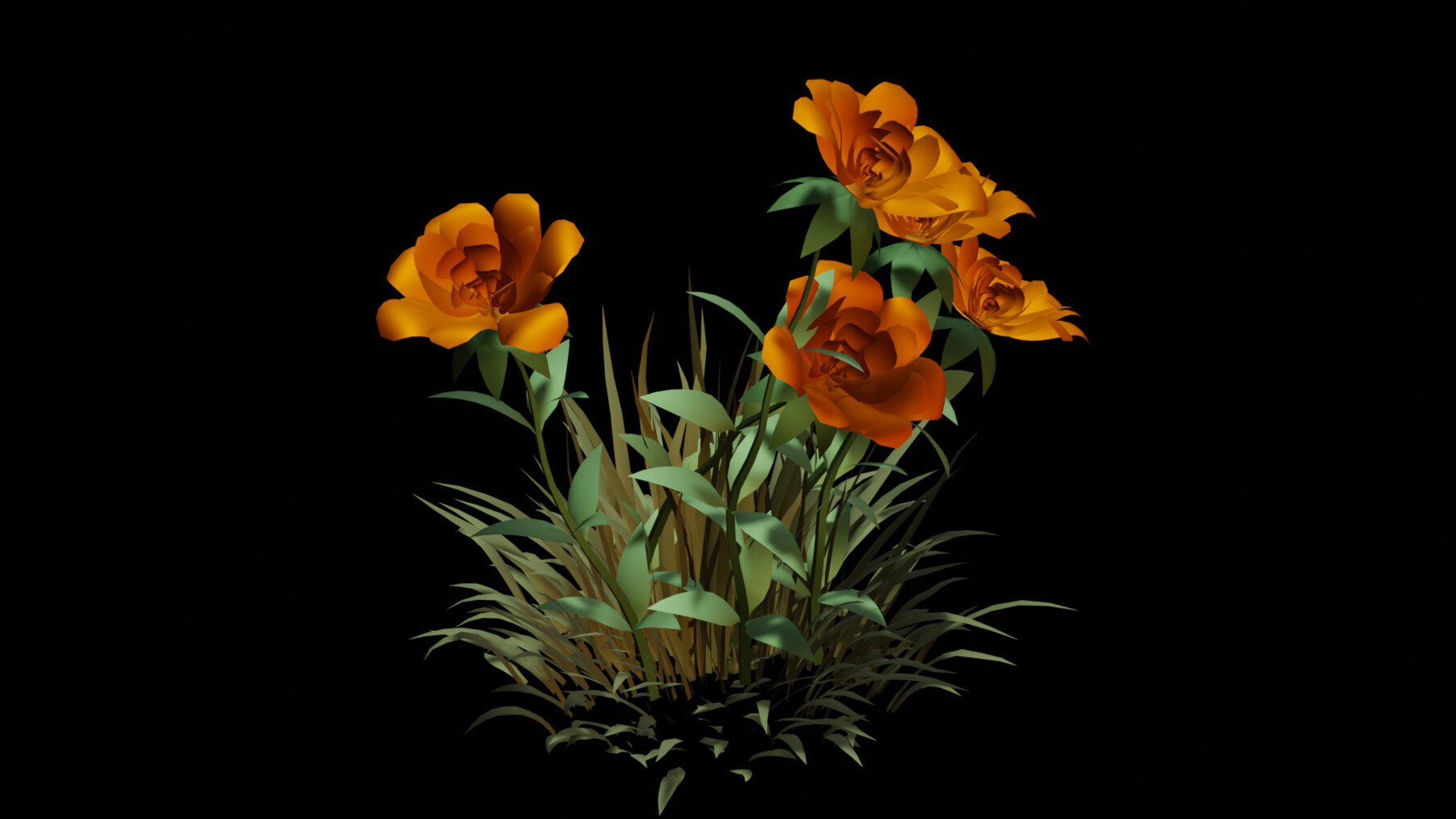 ArtStation - FLOWERS PLANT LOW POLY GAME READY 3D MODEL | Game Assets