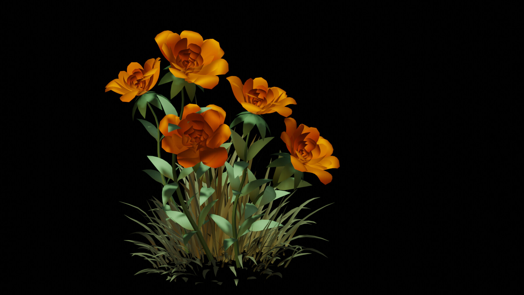 ArtStation - FLOWERS PLANT LOW POLY GAME READY 3D MODEL | Game Assets