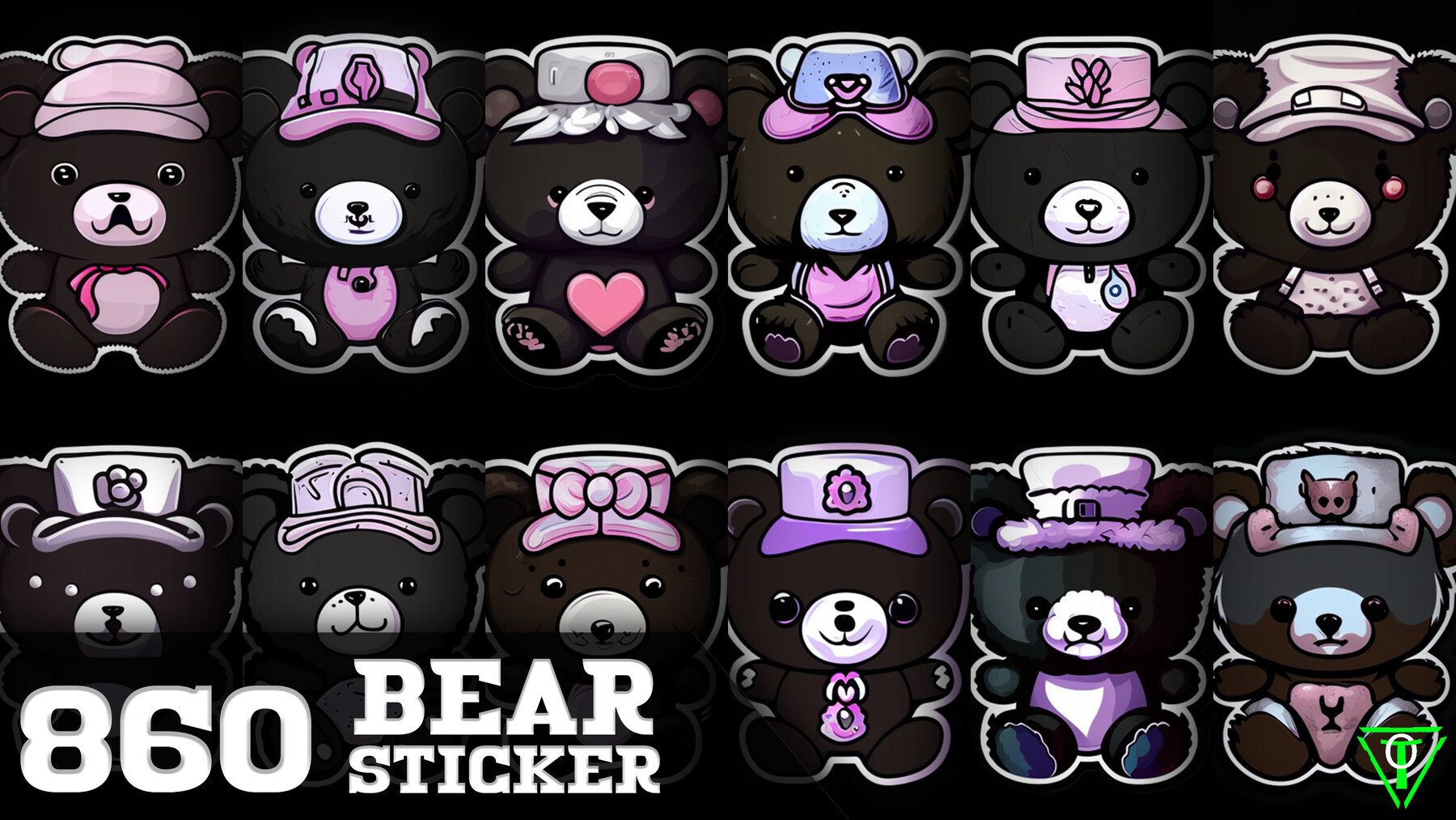 ArtStation - 600 Bear Sticker (4K Resolution) | Artworks